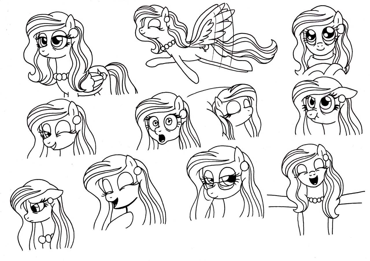 #1751486 - safe, artist:killerteddybear94, oc, oc only, oc:vanilla pearl, pegasus, pony, black ...