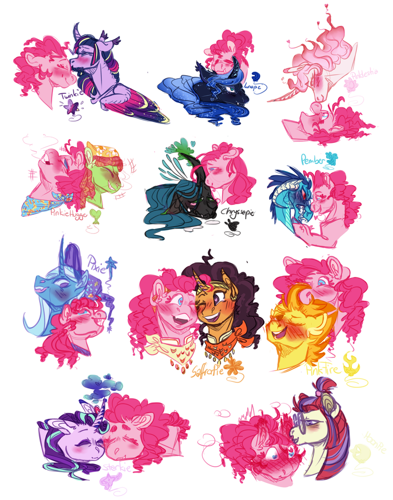 #1781526 - safe, artist:eqq_scremble, moondancer, pinkie pie, princess ...