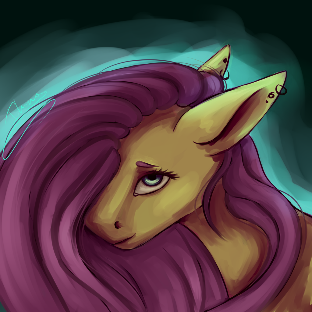 #1781807 - safe, artist:iluna_shake, fluttershy, pegasus, pony, g4 ...