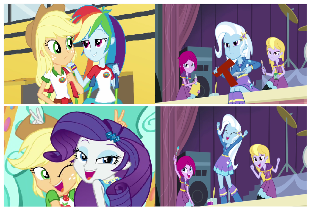 #1782527 - safe, artist:nightshadowmlp, edit, edited screencap, screencap, applejack, fuchsia ...