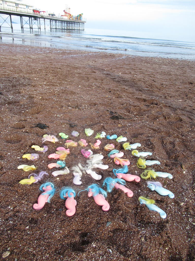 #1786490 - safe, artist:travelling-my-little-pony, g1, beach, irl ...