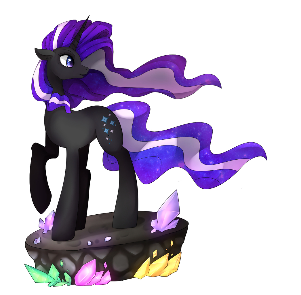 #1787062 - safe, artist:hosikawa, nightmare rarity, rarity, pony ...