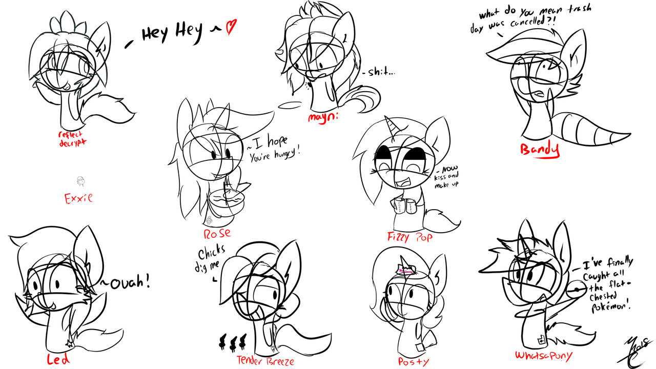 #1787481 - safe, artist:exxie, oc, oc only, oc:bandy cyoot, oc:exxie ...