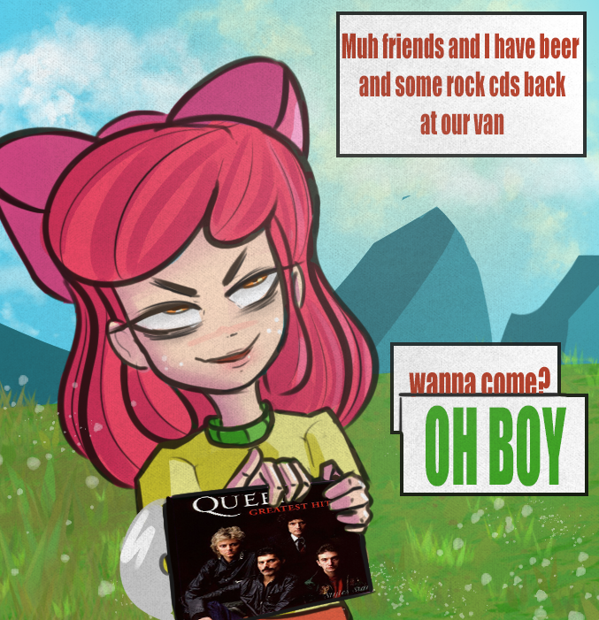 #1790597 - safe, artist:nignogs, edit, apple bloom, scootaloo, sweetie ...