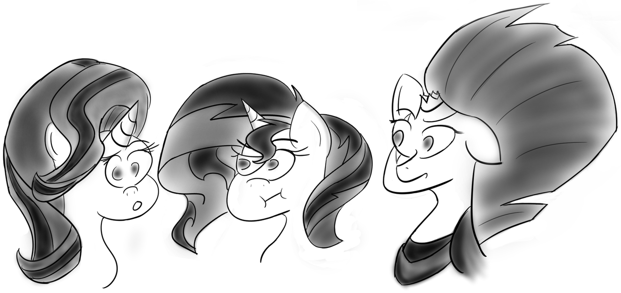 #1791138 - safe, artist:lobonox1313, starlight glimmer, sunset shimmer ...