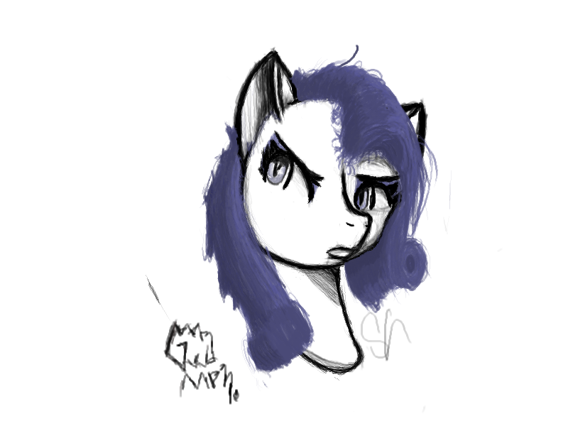 #1793988 - safe, artist:goon.mp3, pony, bust, drawpile, random pony ...