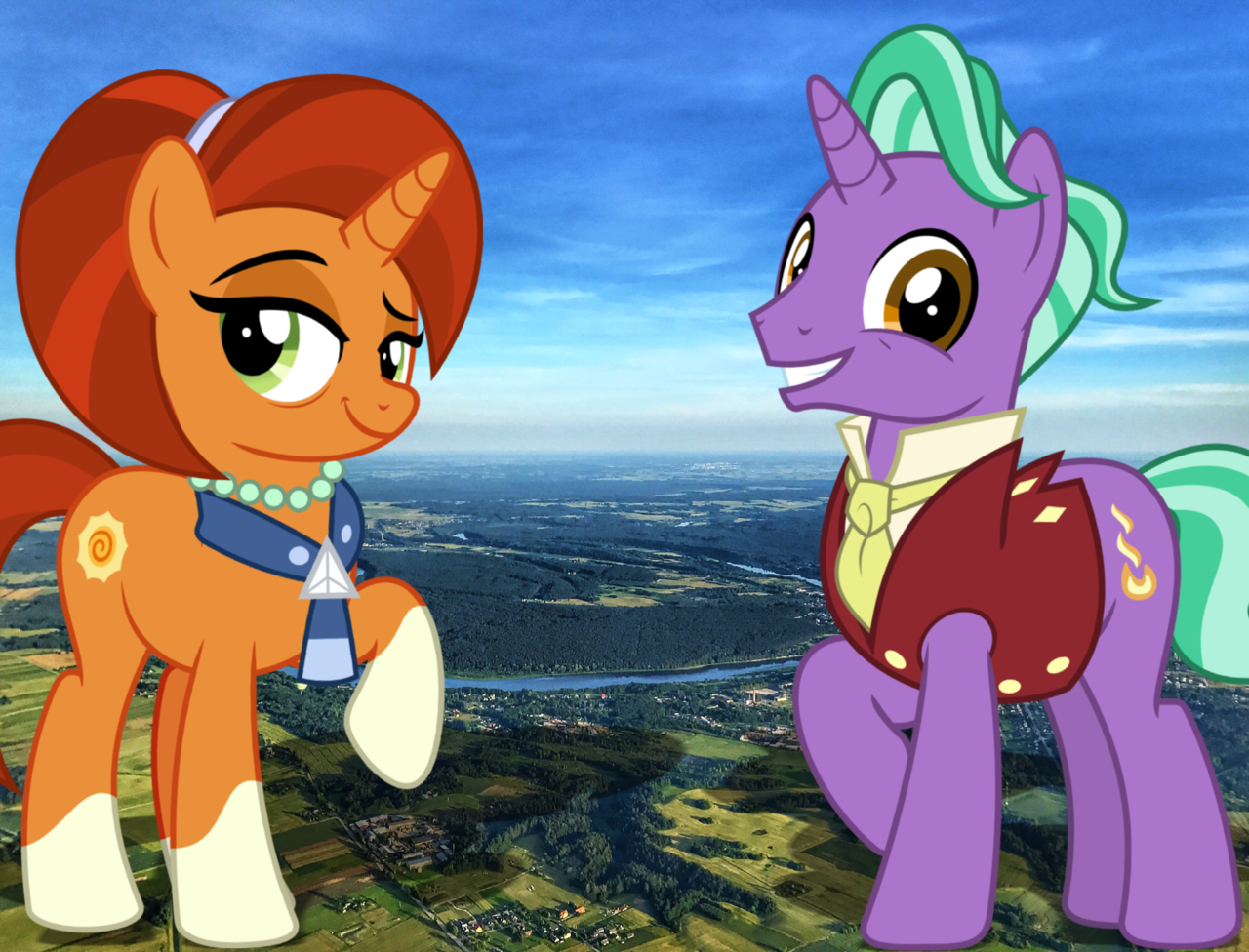 #1776308 - safe, artist:jerryakira79, firelight, stellar flare, pony ...