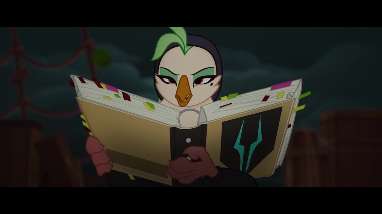 #1803657 - safe, screencap, captain celaeno, bird, ornithian, anthro ...