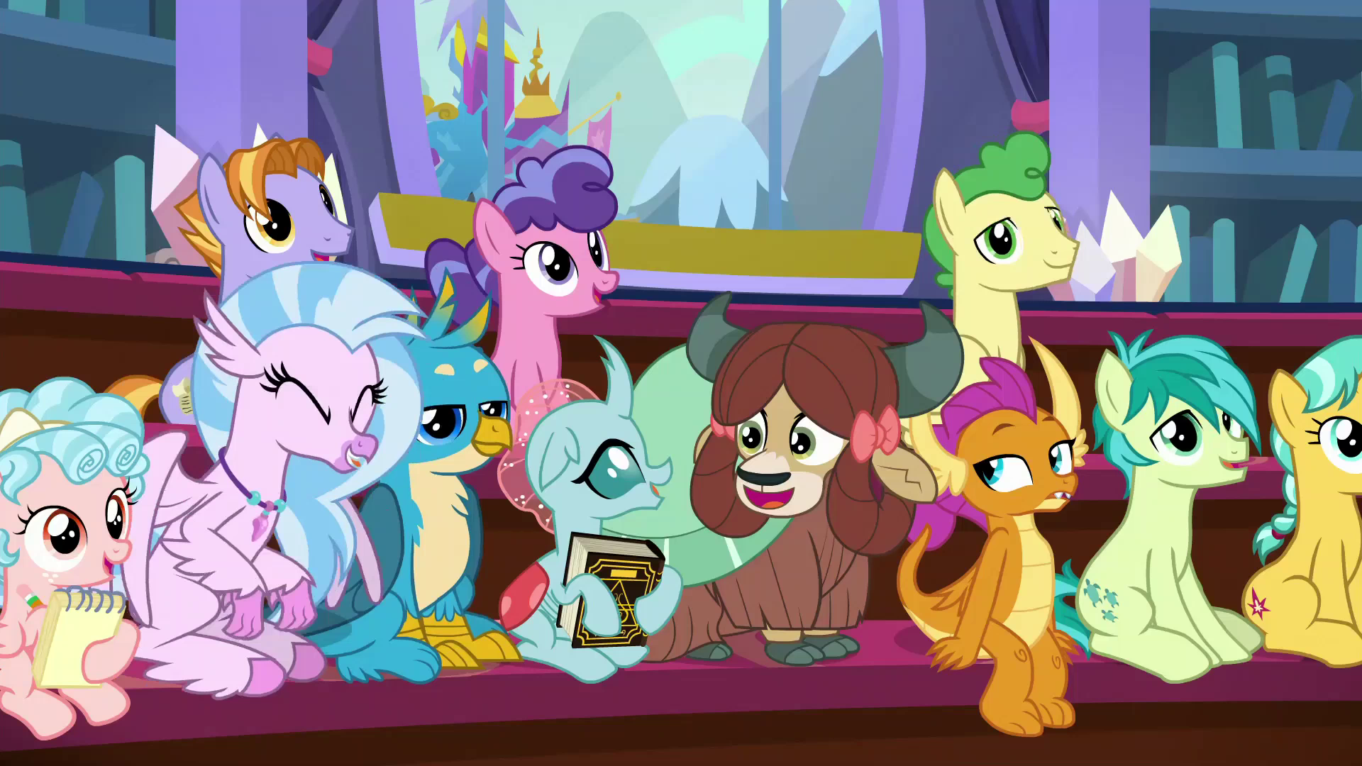 #1804045 - safe, screencap, auburn vision, berry bliss, citrine spark ...