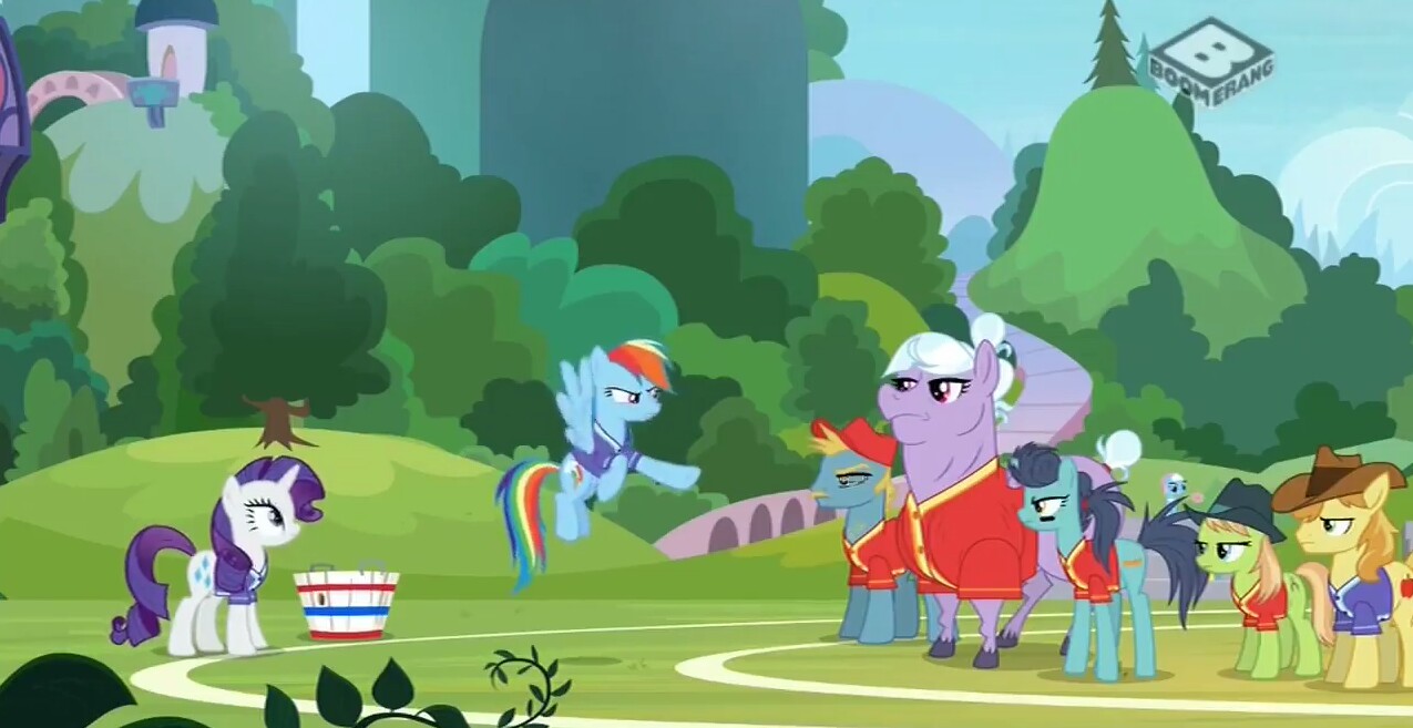 #1804074 - safe, screencap, big bell, braeburn, bush league, eye black ...