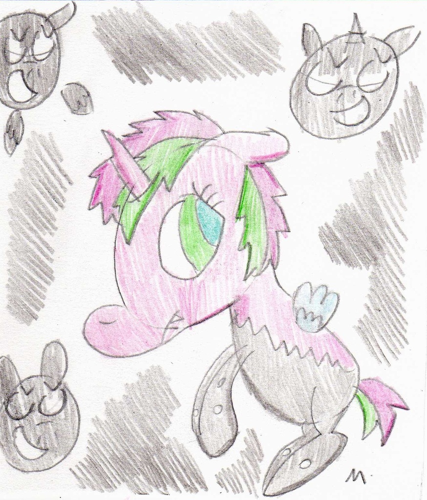 #1804760 - safe, artist:ptitemouette, oc, oc:rainbow bug, hybrid ...