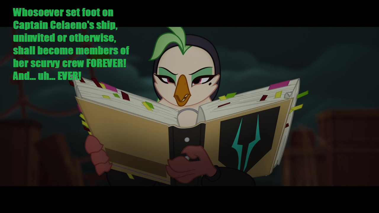 #1804944 - safe, edit, edited screencap, screencap, captain celaeno ...