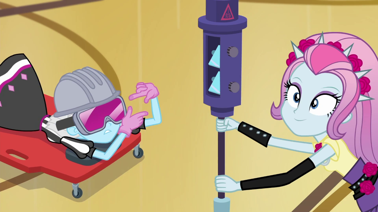 #1805178 - safe, screencap, photo finish, violet blurr, constructive ...