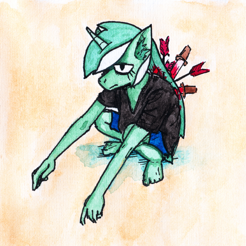 #1805907 - semi-grimdark, artist:ploskostnost, lyra heartstrings ...