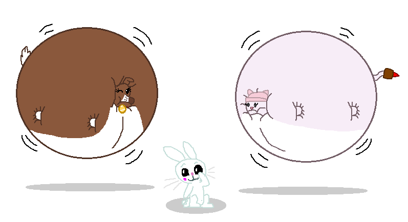 #1806153 - questionable, artist:theinflater19, angel bunny, winona ...