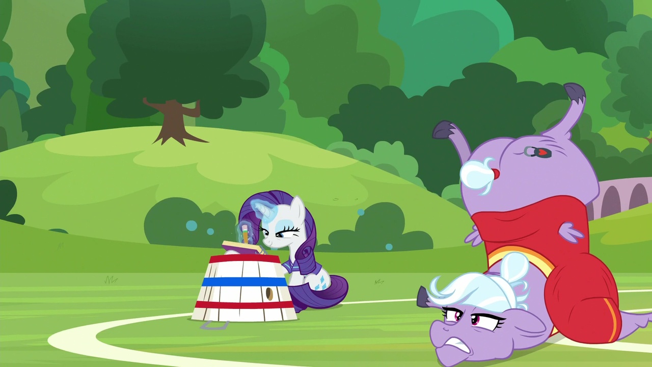 #1811001 - safe, screencap, big bell, rarity, pegasus, pony, unicorn ...