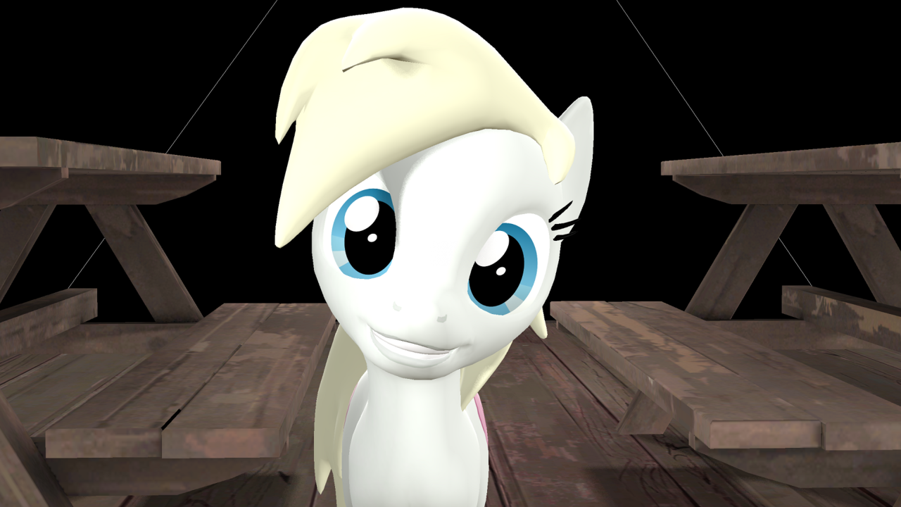 #1811177 - safe, artist:garyd12, oc, oc:aryanne, 3d, aryan pony, bench ...