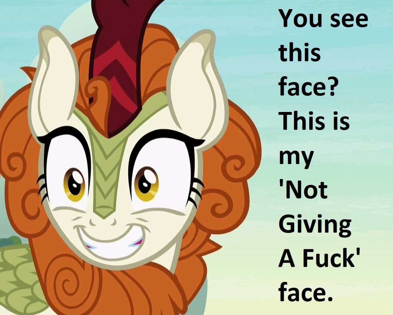 #1815029 - safe, edit, edited screencap, screencap, autumn blaze, kirin, g4, sounds of silence ...