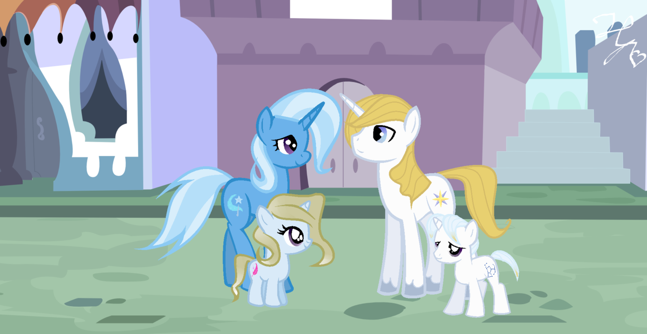 #1815150 - safe, artist:happiestpony, prince blueblood, trixie, g4 ...