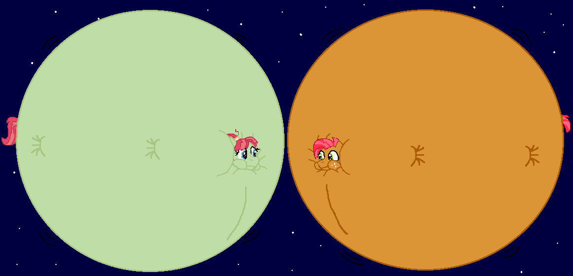 #1815829 - questionable, artist:theinflater19, apple dumpling, babs ...