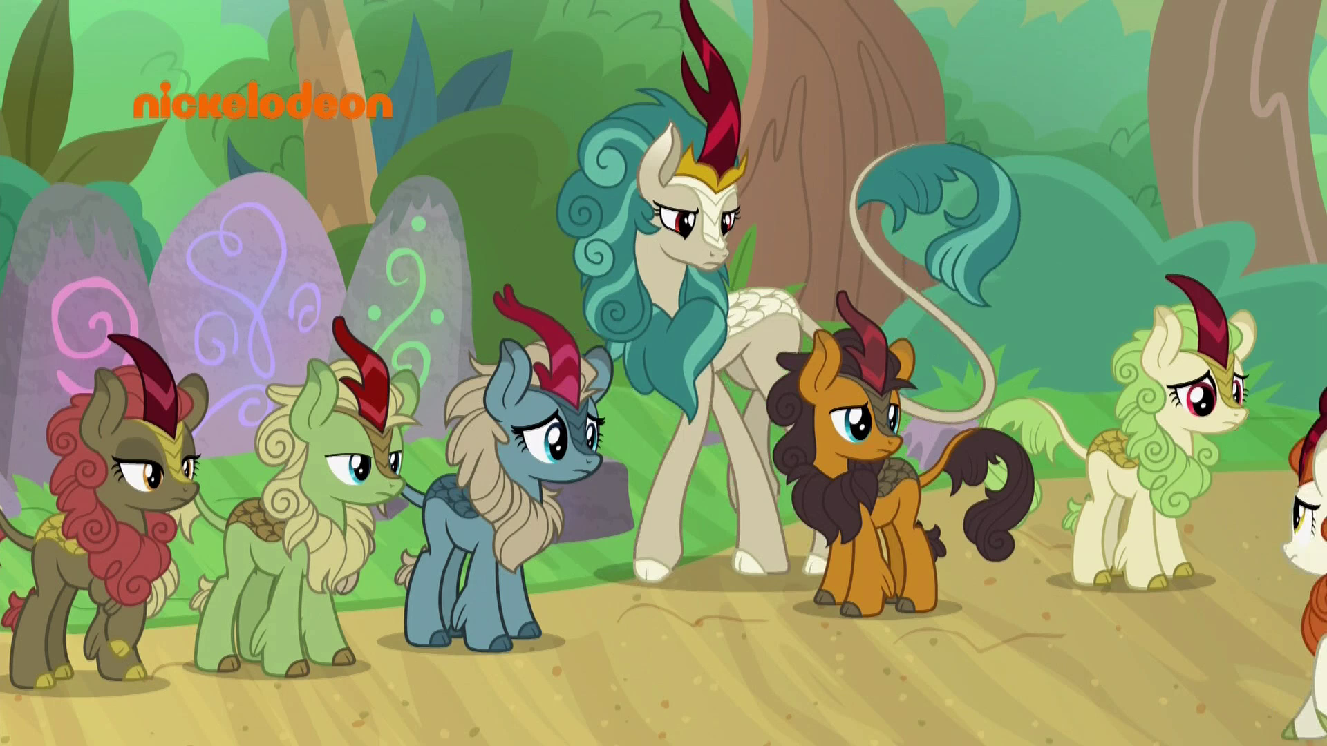 #1815908 - safe, screencap, autumn blaze, cinder glow, forest fall ...