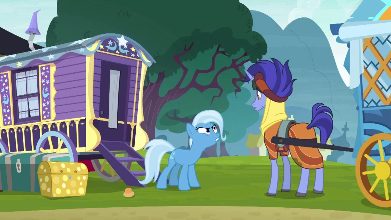 #1817683 - safe, screencap, hoo'far, trixie, pony, saddle arabian ...