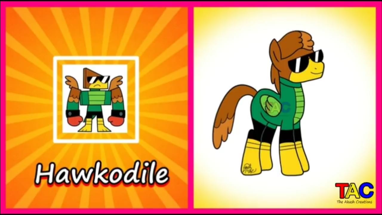 #1817763 - safe, artist:the akash creations, pony, hawkodile, lego ...