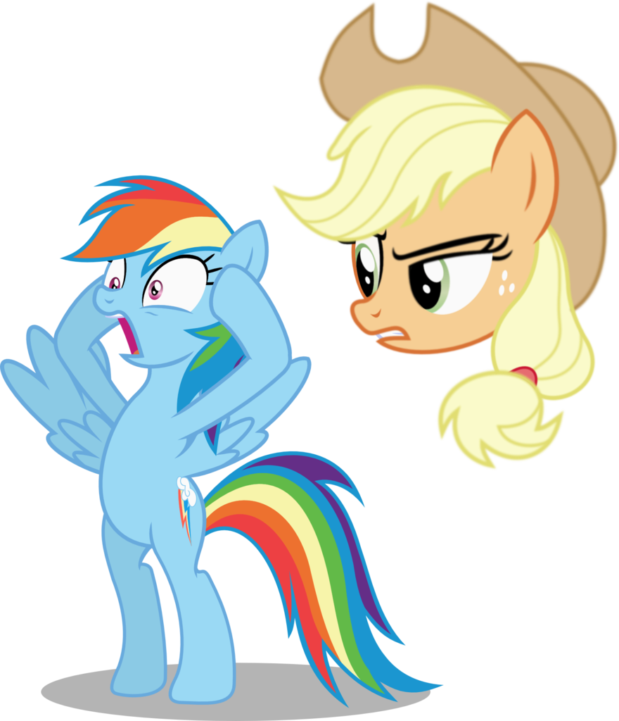 #1818611 - safe, artist:seahawk270, applejack, rainbow dash, pegasus ...