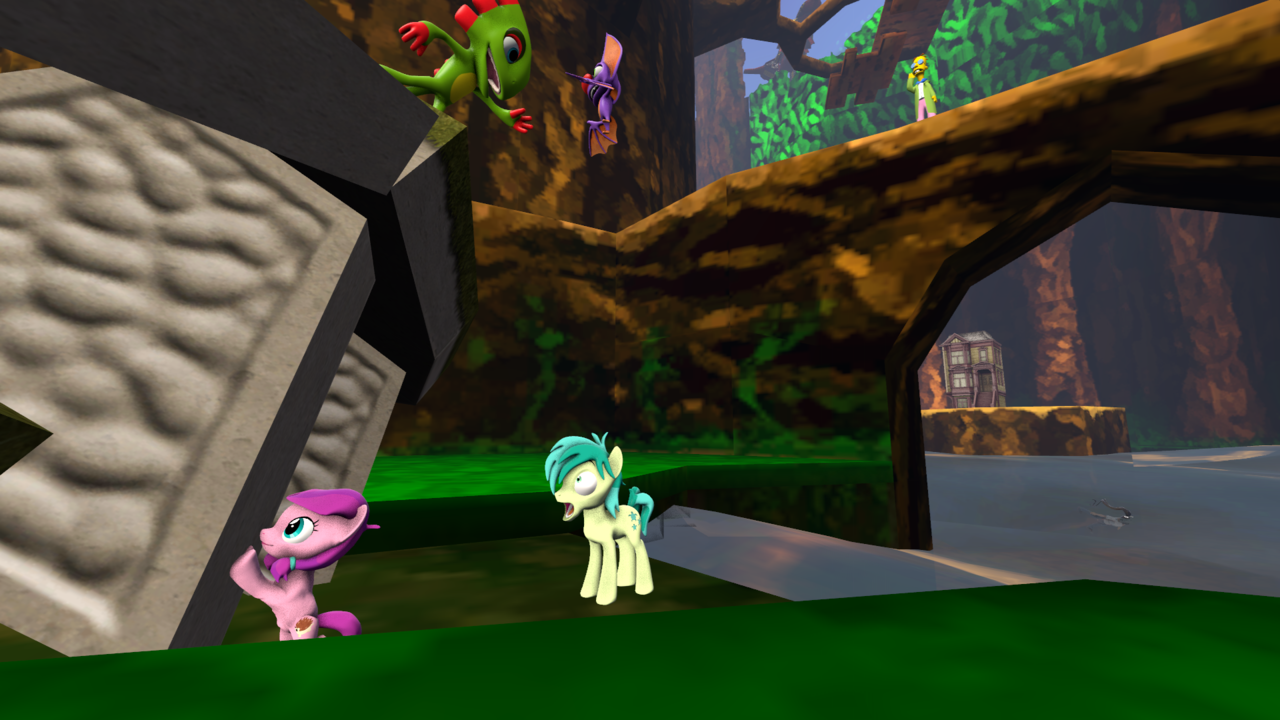 #1819087 - safe, artist:wiimeiser, lily longsocks, sandbar, earth pony ...