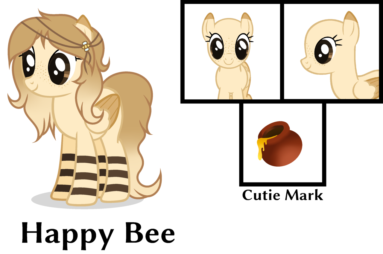 #1799141 - safe, artist:bluemoonbluepony, oc, oc only, oc:happy bee ...