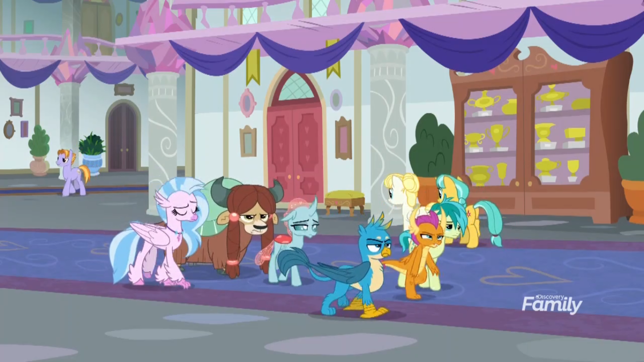#1800716 - safe, screencap, auburn vision, citrine spark, gallus ...