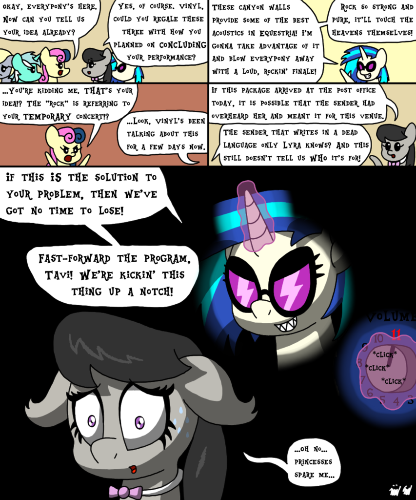 #1802104 - safe, artist:bjdazzle, bon bon, derpy hooves, dj pon-3, lyra ...