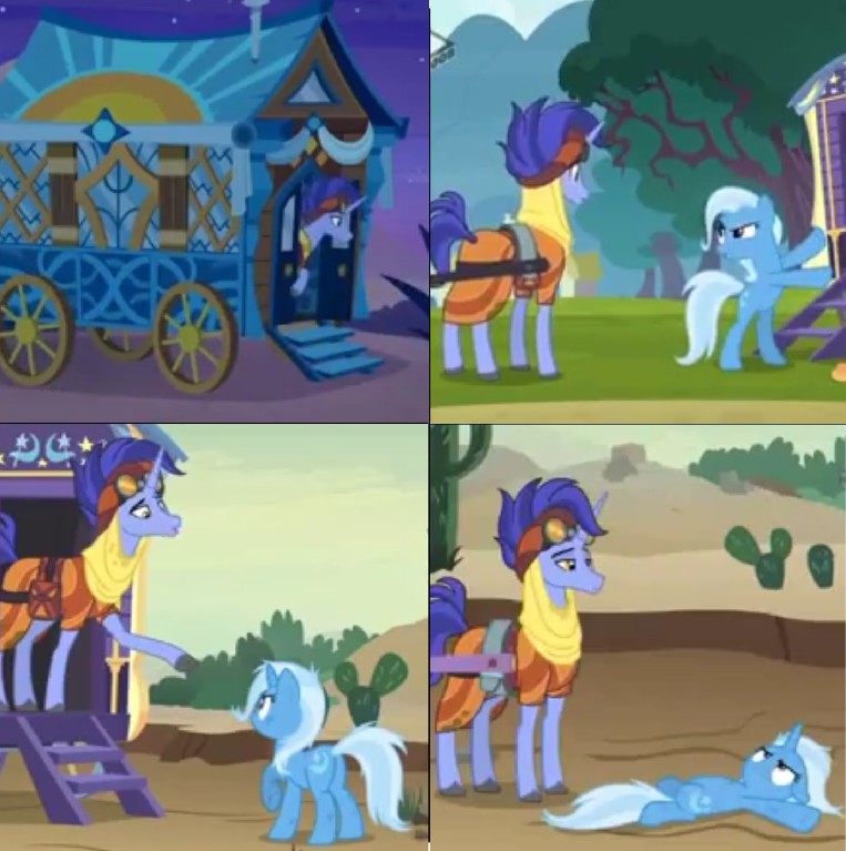 #1829746 - safe, edit, edited screencap, screencap, hoo'far, trixie ...