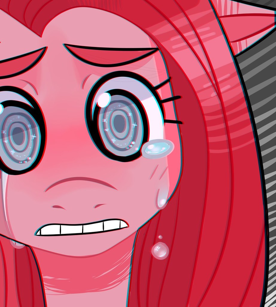 #1832417 - safe, artist:beatrix34, pinkie pie, g4, crying, pinkamena ...