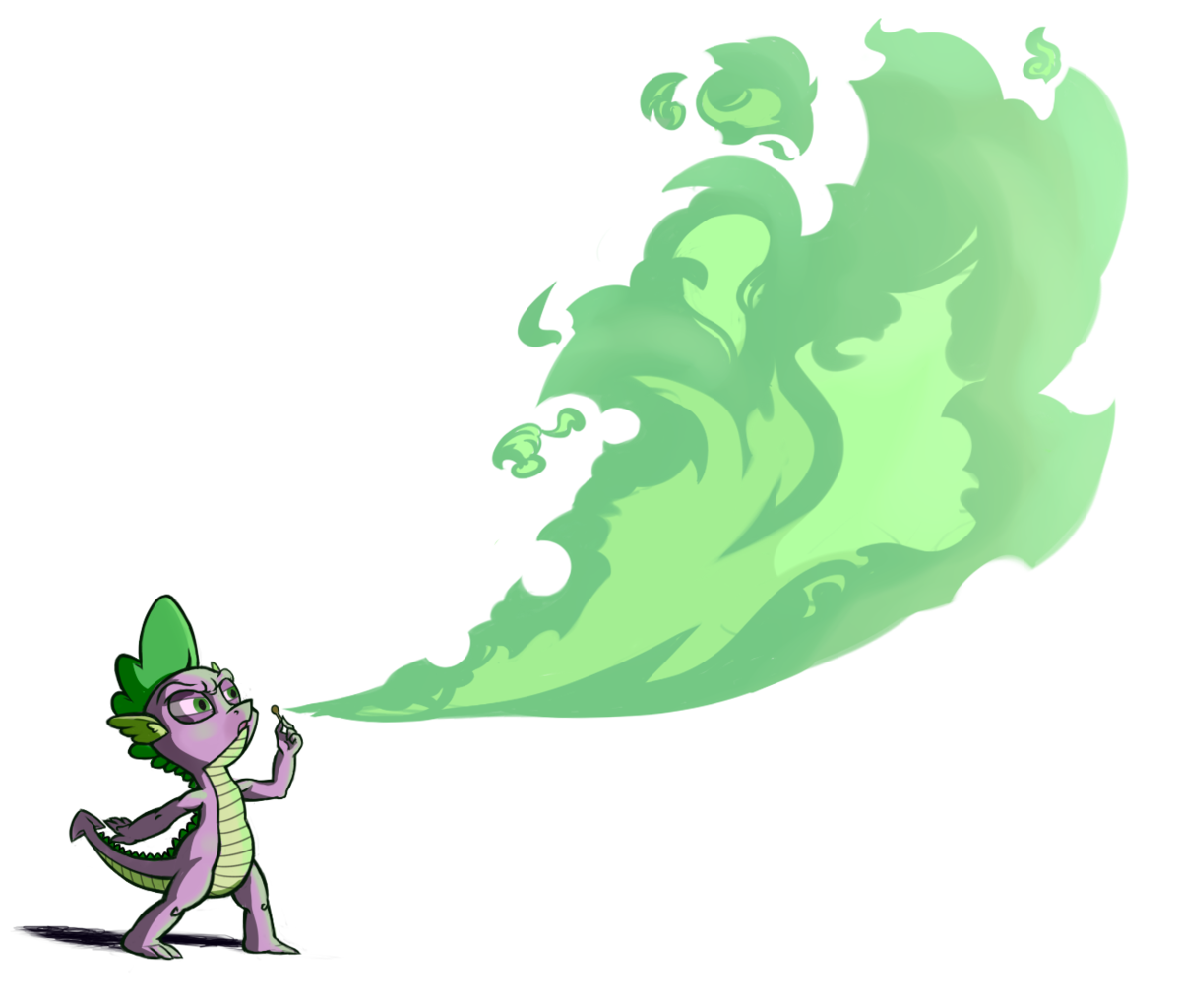 #1832959 - safe, artist:hc0, spike, dragon, fire, fire breath, male ...