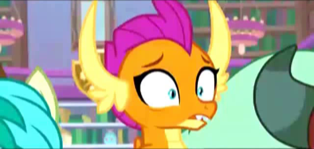 #1833506 - safe, edit, edited screencap, screencap, smolder, spike, g4 ...