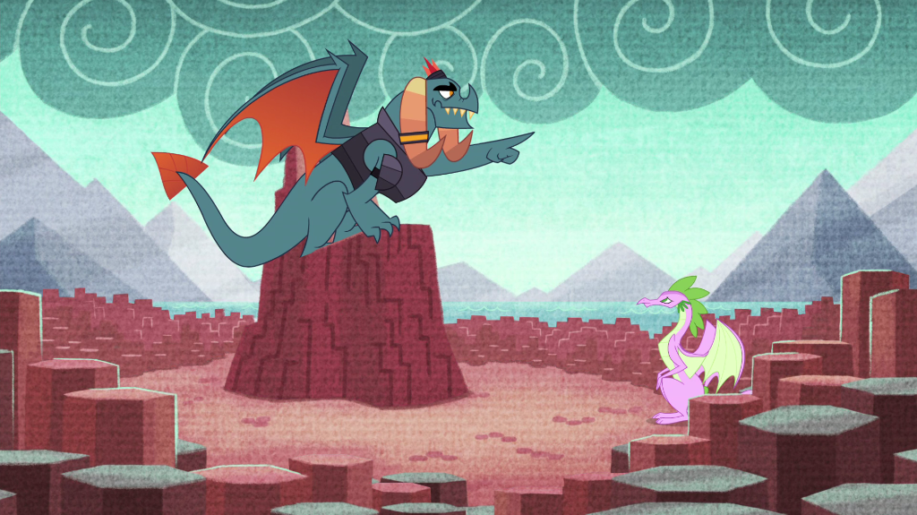 #1833584 - safe, screencap, dragon lord torch, spike's fake mother ...