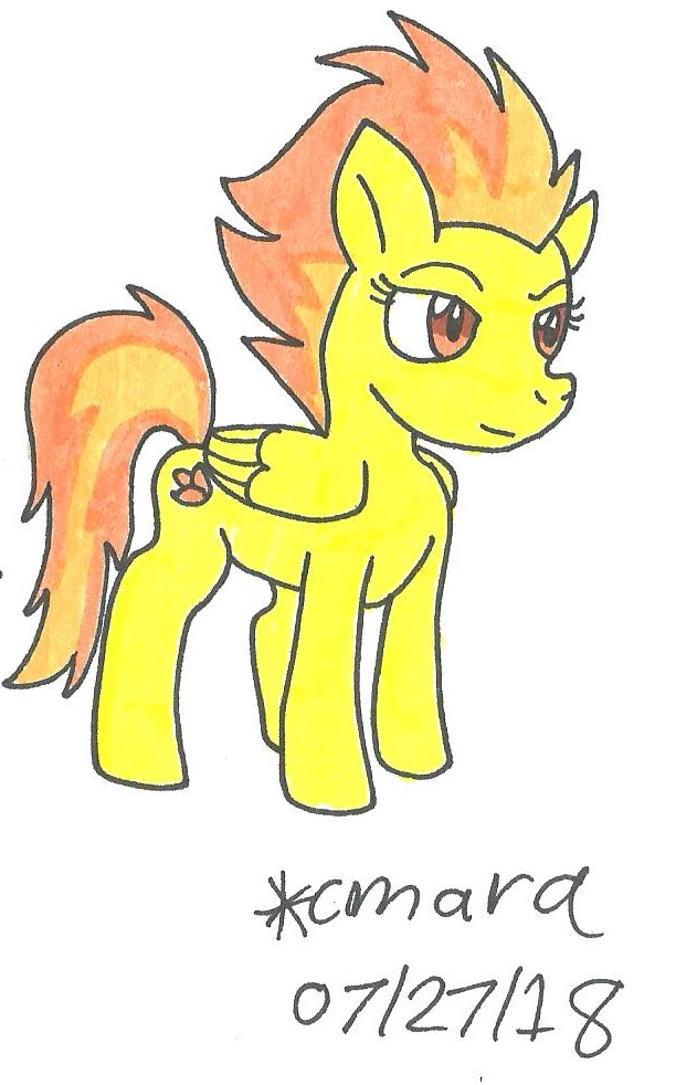 #1833759 - safe, artist:cmara, spitfire, pony, g4, female, solo ...