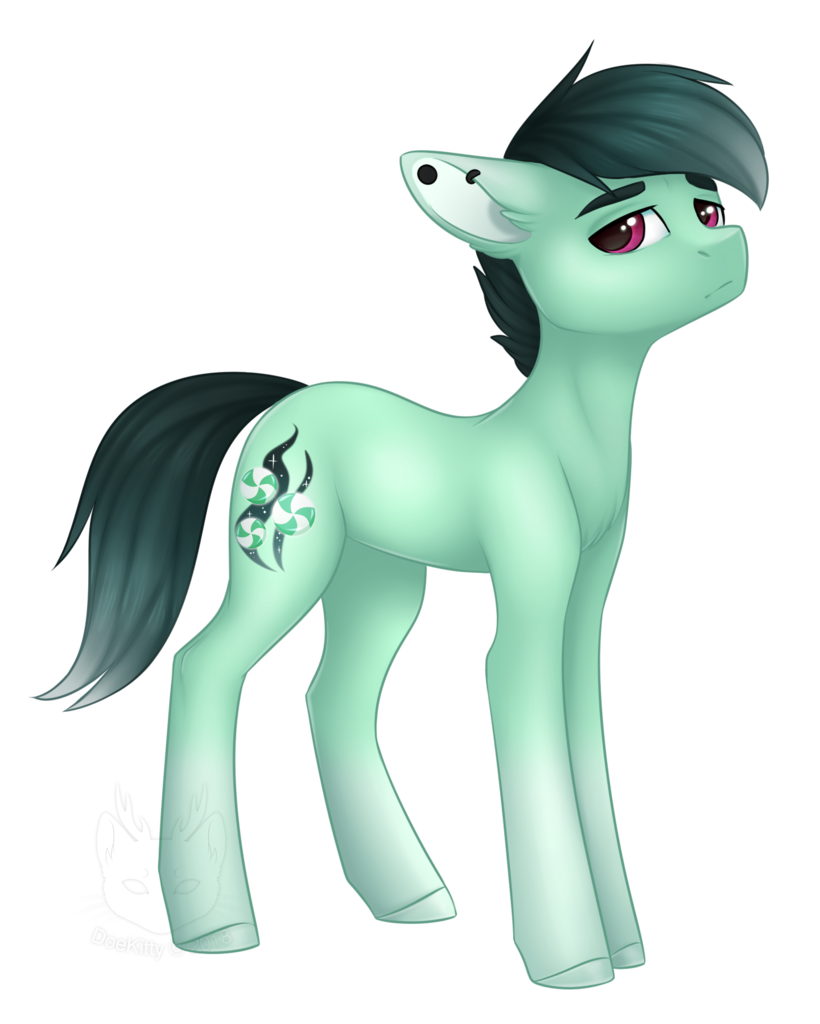 #1835491 - safe, artist:doekitty, oc, oc only, oc:minty dusk, pony ...