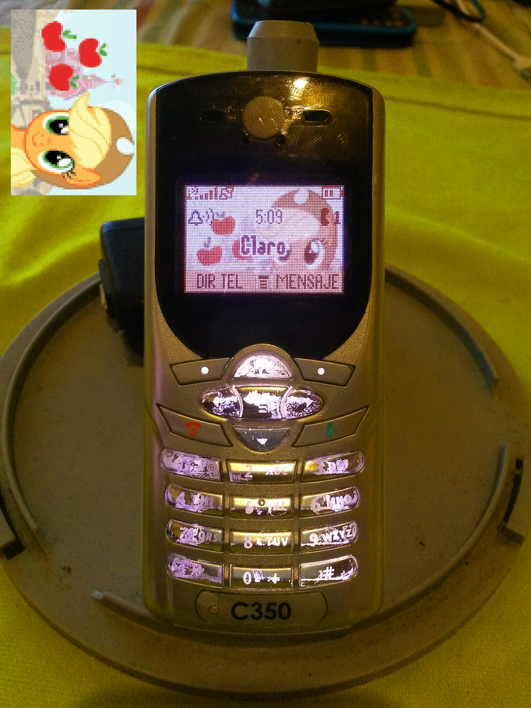 #1837095 - safe, applejack, cellphone, cutie mark, irl, phone, photo ...