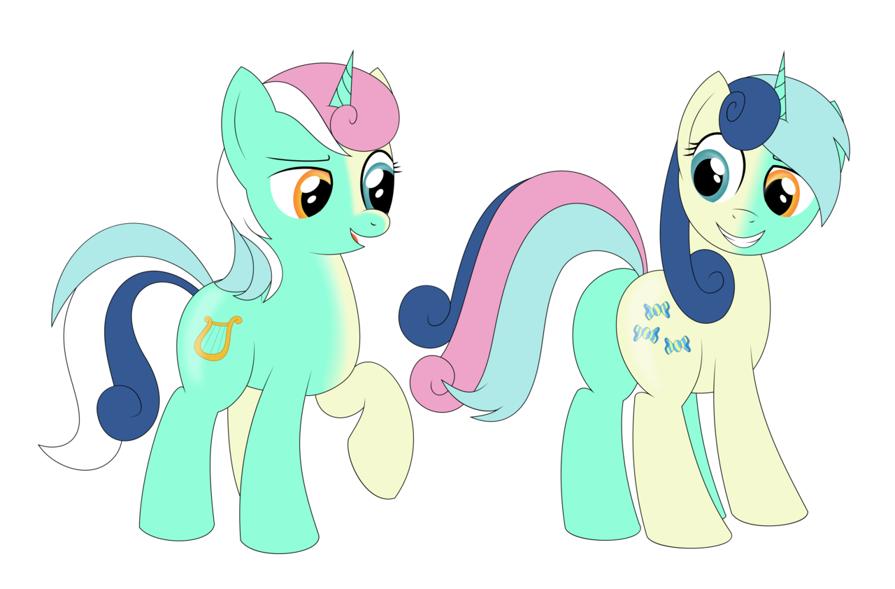 #1837930 - safe, artist:mlpconjoinment, bon bon, lyra heartstrings ...