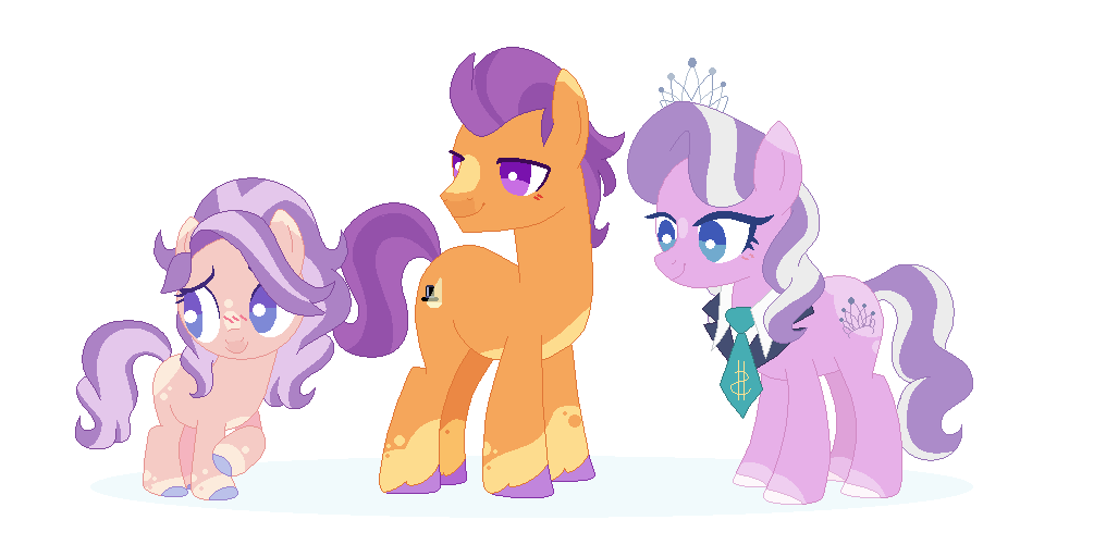 #1841553 - safe, artist:onedayhm, diamond tiara, tender taps, oc, oc ...