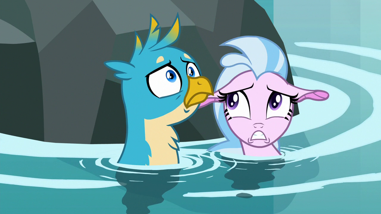 #1842100 - safe, screencap, gallus, silverstream, griffon, seapony, g4 ...
