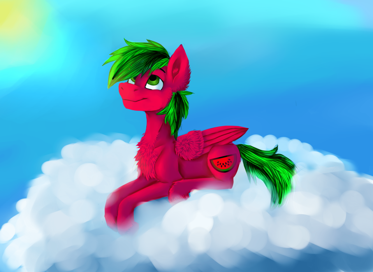 #1823525 - safe, artist:greenleafy1, oc, oc only, oc:melon specter ...