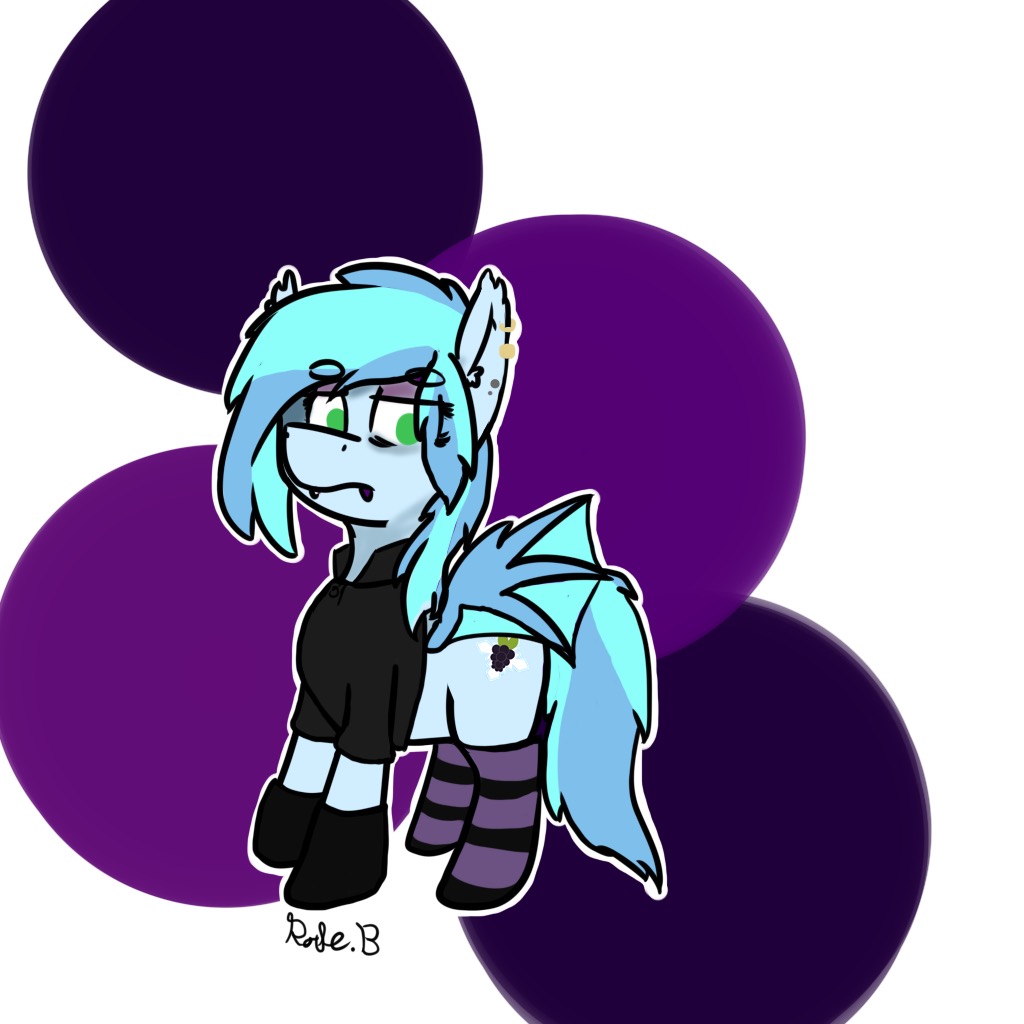 #1844968 - artist needed, safe, oc, oc only, oc:blackberry frost, bat ...