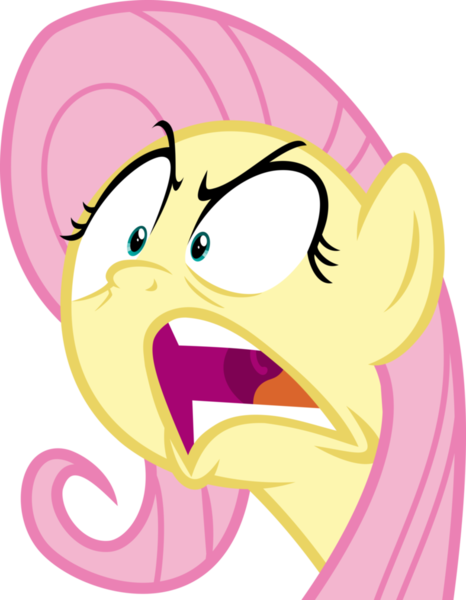 Mlp Fluttershy Face Vector