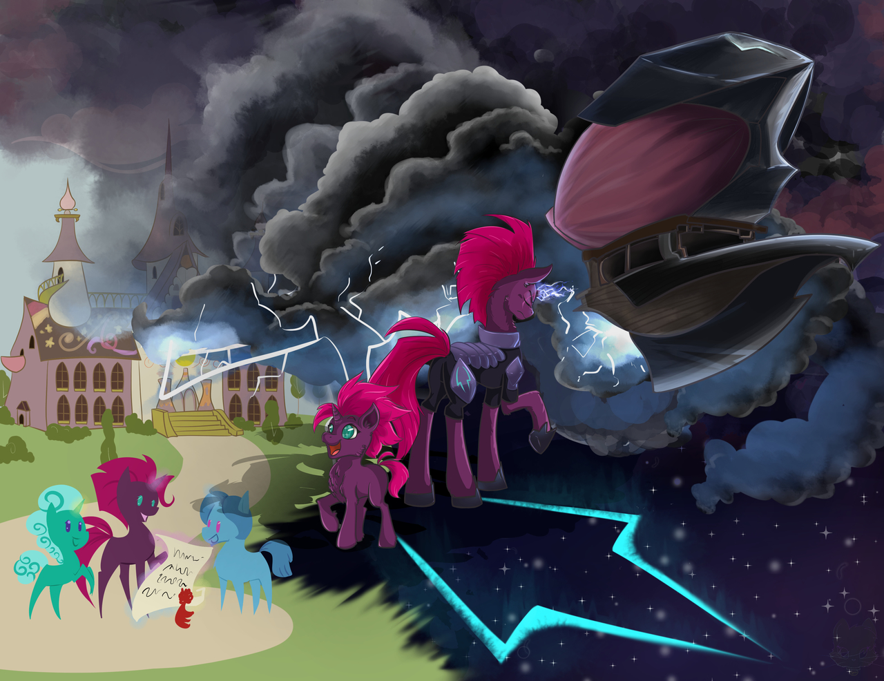 #1933082 - safe, artist:debbygattathebest, fizzlepop berrytwist ...