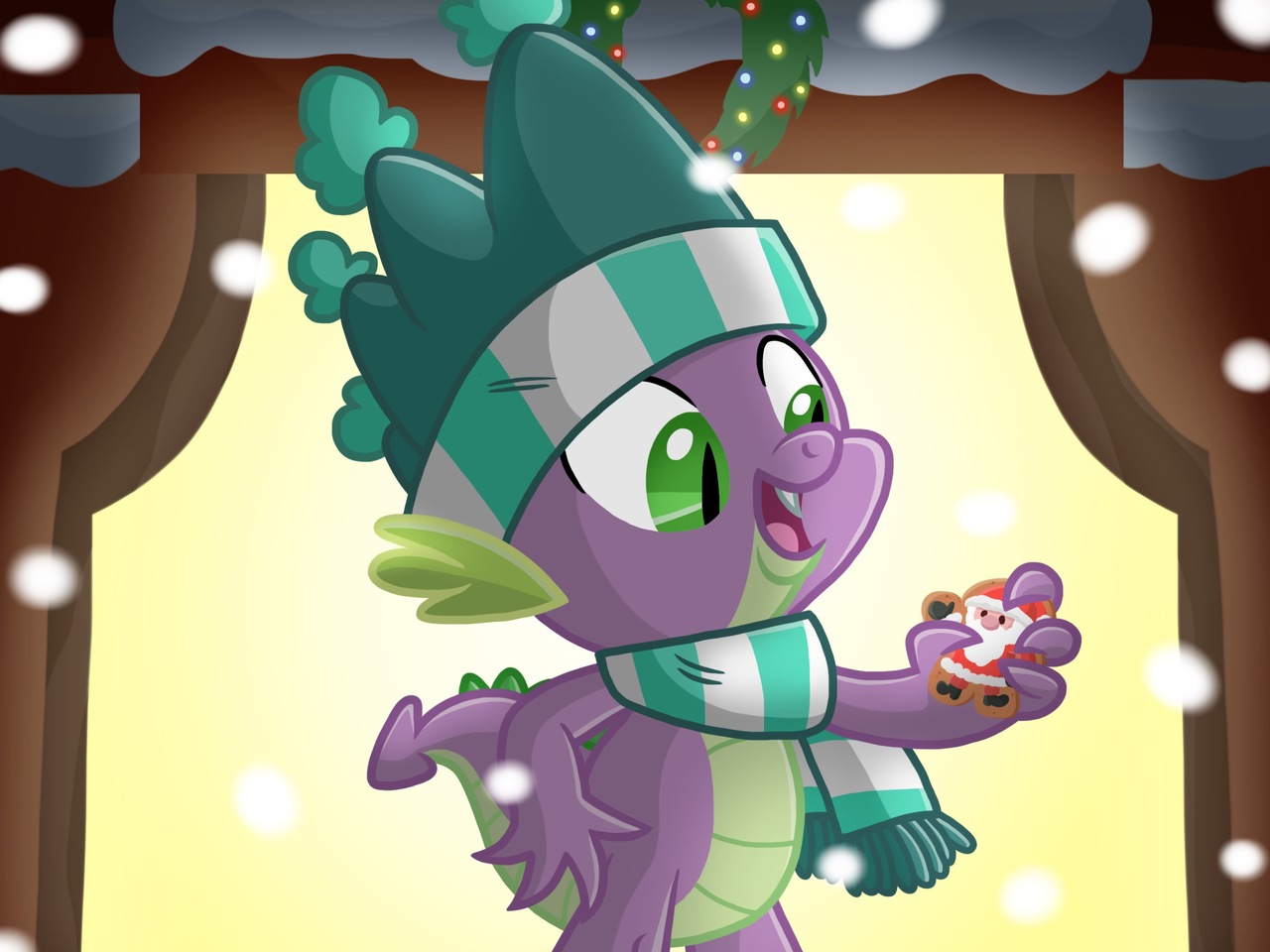 #1933430 - safe, artist:justsomepainter11, spike, dragon, best gift ...