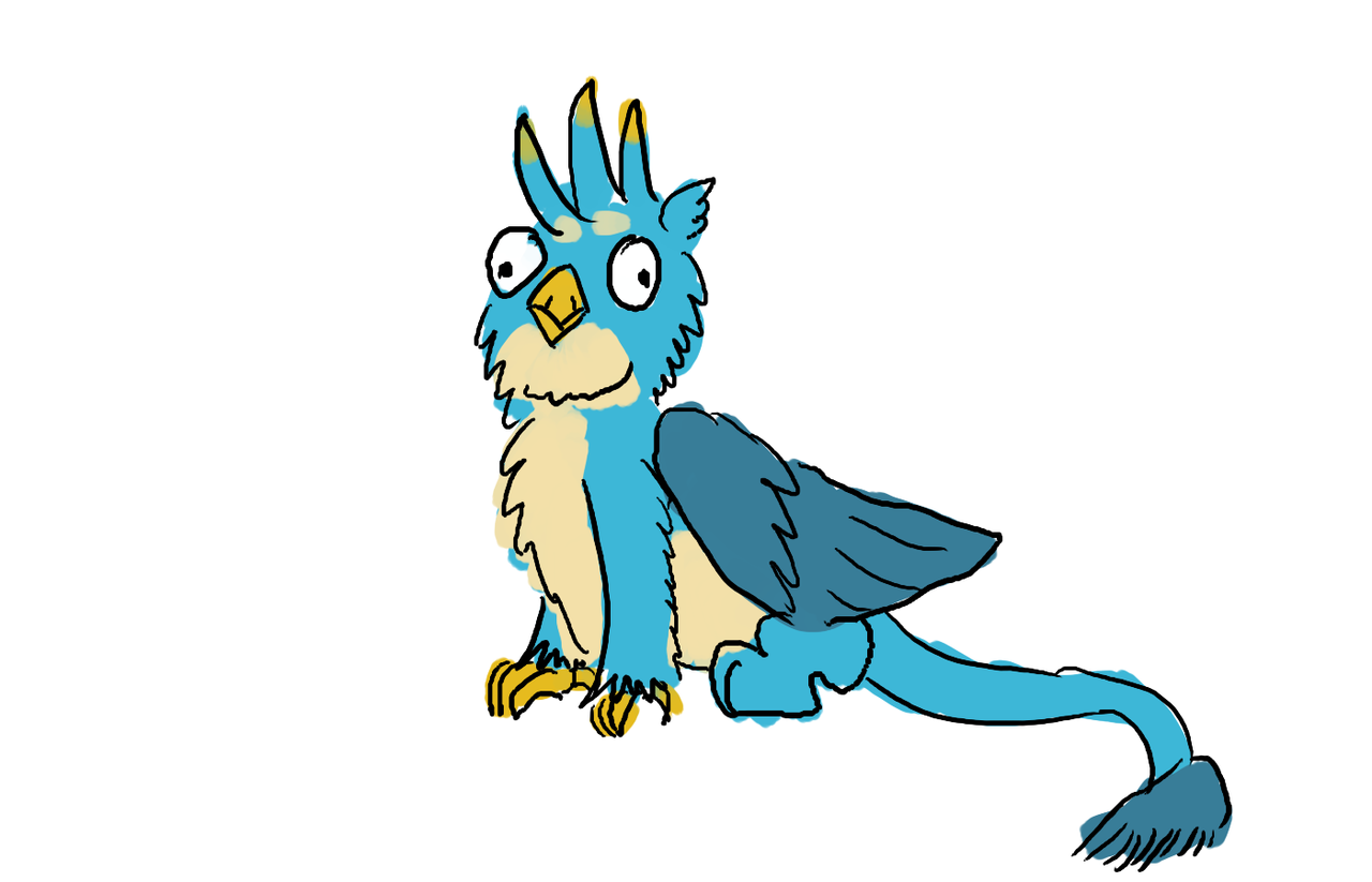 #1935101 - safe, artist:horsesplease, gallus, griffon, g4, birb, derp ...