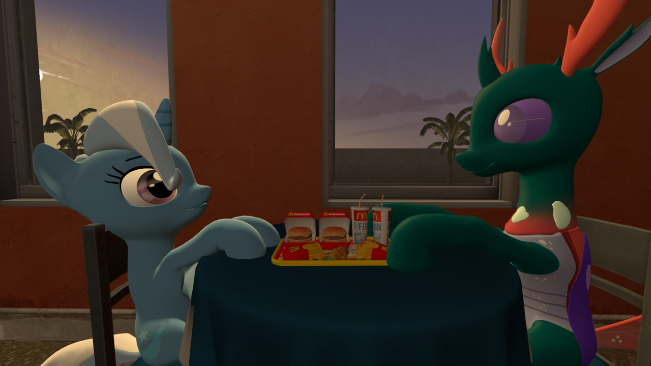 #1935366 - safe, artist:andrescortez7, pharynx, trixie, changedling ...